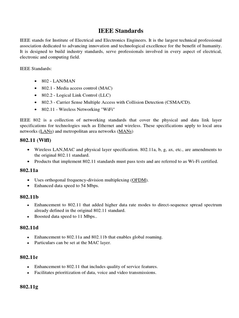 Ieee Standards Pdf Ieee 802 11 Wi Fi