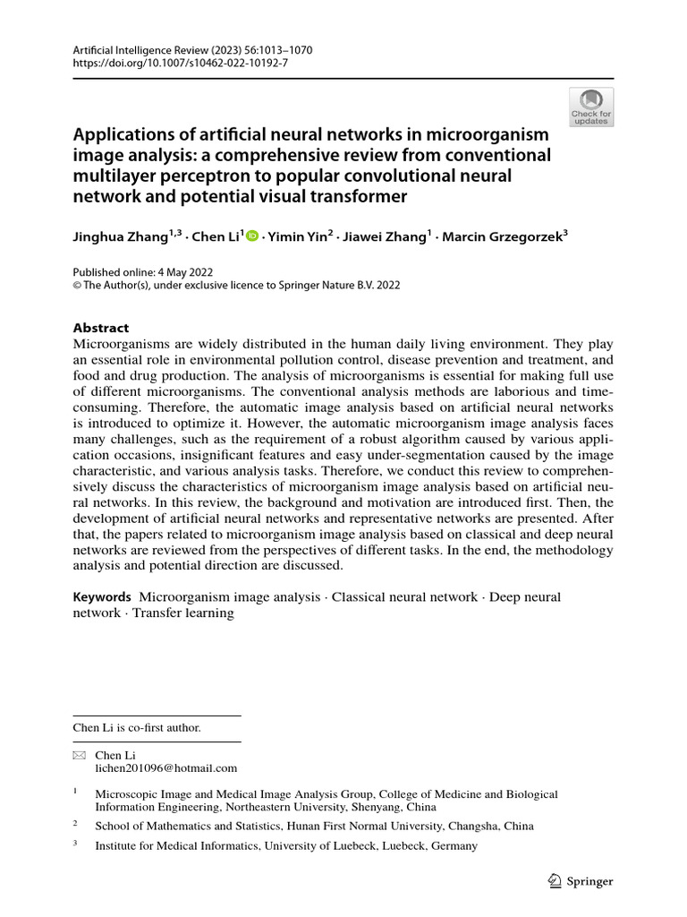 Jinghua Zhang Chen Li Yimin Yin Jiawei Zhang Marcin Grzegorzek | PDF | Image Segmentation ...