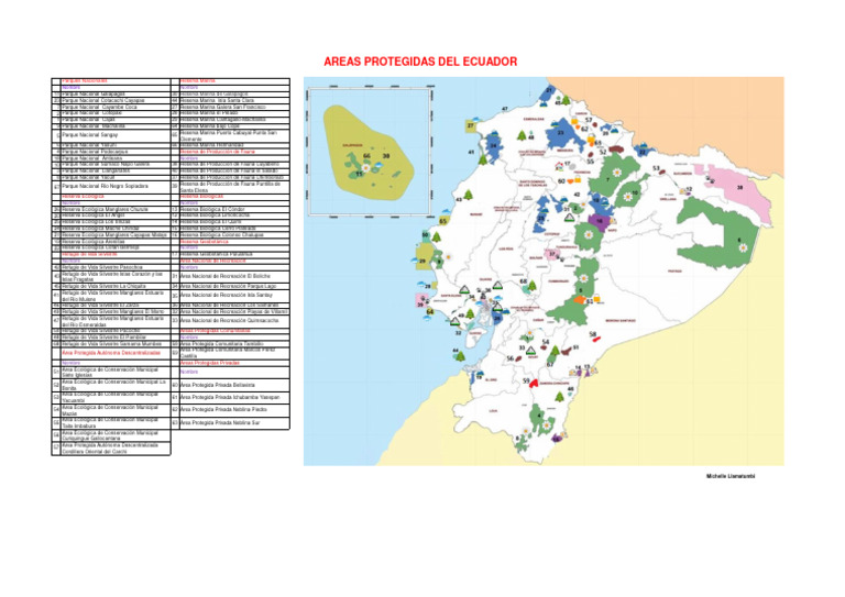 Mapa Actual de Áreas Protegidas en Ecuador | PDF | Entorno natural