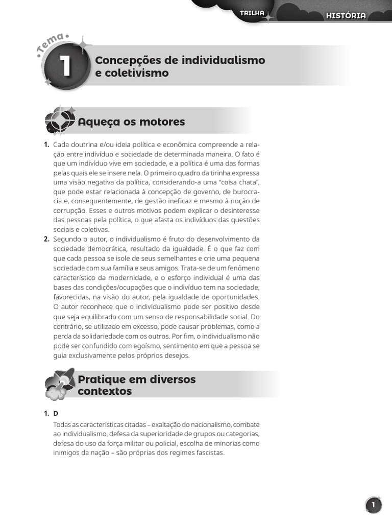 2024 PU TRILHAS HIS U1 T1 PRF - Indd | PDF | Contrato social | Estado