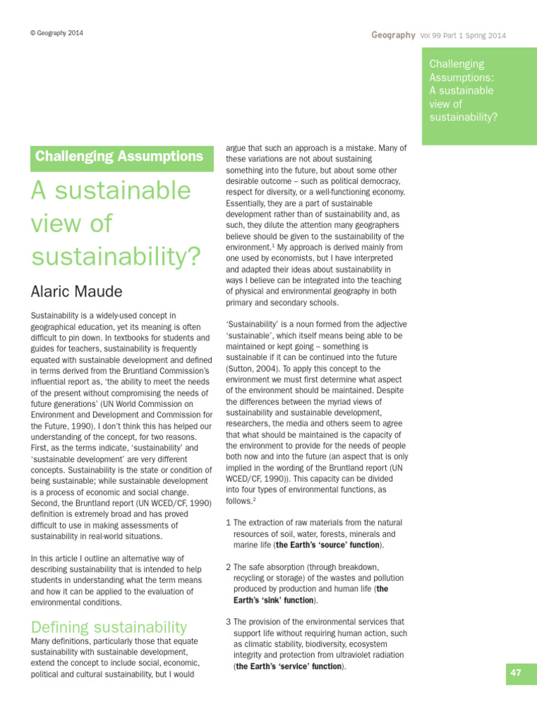 5 A Sustainable View of Sustainability | PDF | Sustainability ...