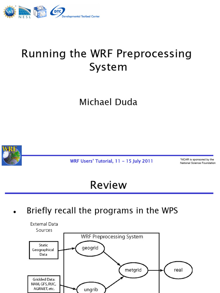Running The WRF Preprocessing System | Download Free PDF | Computer File | Computer Science