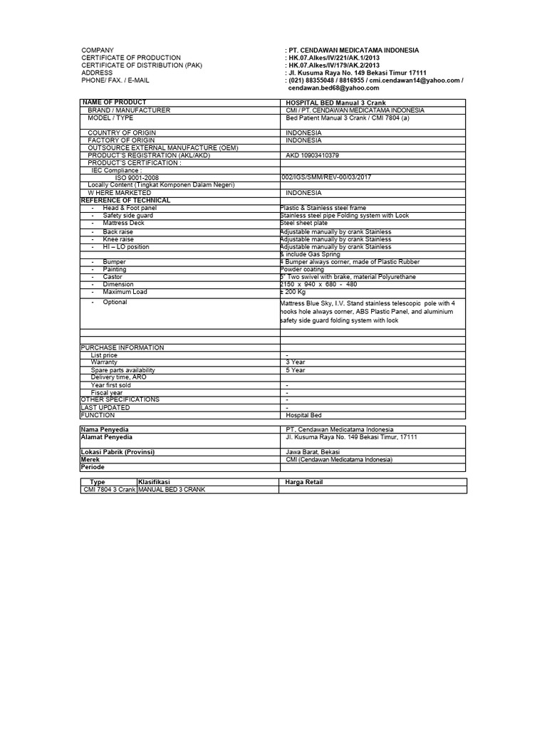 CMI 7804 Manual 3 Cran (A) (Spek) | PDF | Motor Vehicle | Vehicle ...