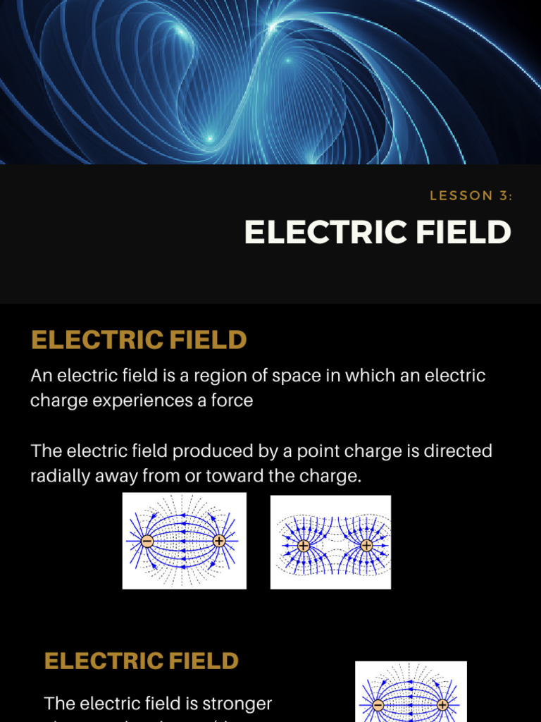 Electric Field | PDF | Science & Mathematics | Technology & Engineering