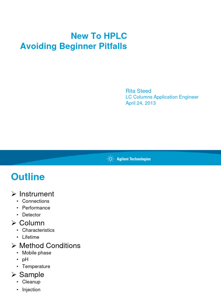 New to HPLC Tips for Avoiding Beginner Pitfalls | PDF