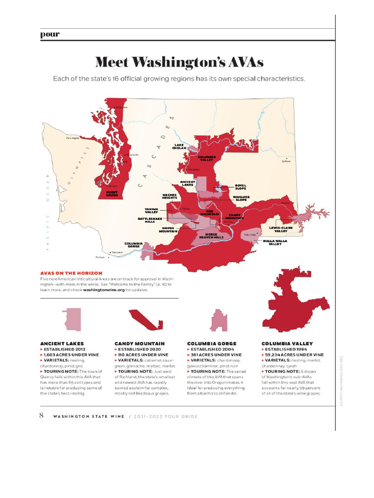 2021 Washington State Wine Tour Guide | PDF