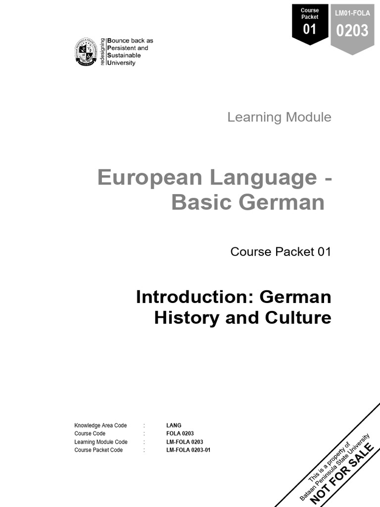 STUDENTS' COPY - FOLA 0203 - GERMAN LANGUAGE - LM-CP 01 - Introduction ... STUDENTS' COPY - FOLA 0203 - GERMAN LANGUAGE - LM-CP 01 - Introduction ...