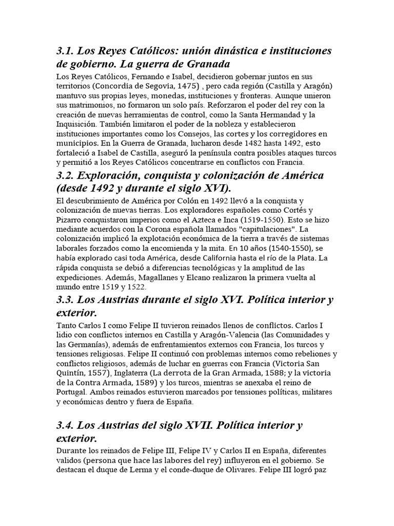 Bloque 3 | PDF | España