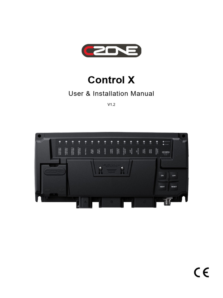 CZone Control X User & Installation Manual v1.2 | PDF | Copyright | Fuse (Electrical)