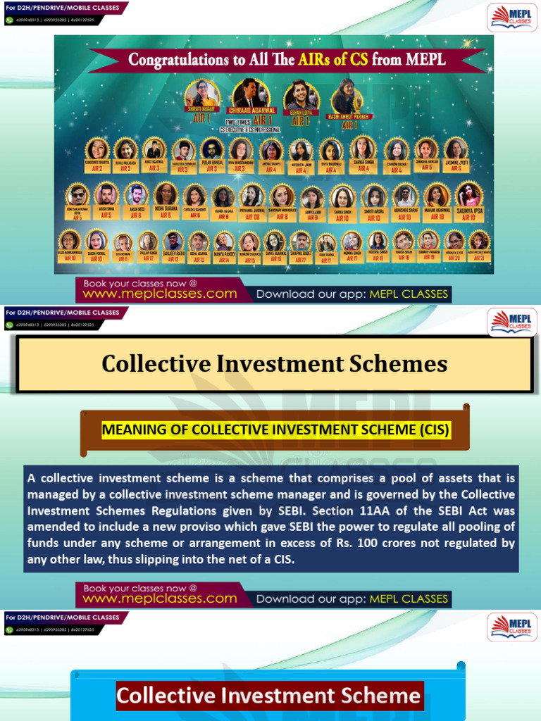 Collective Investment Scheme . | PDF | Investment Fund | Investing
