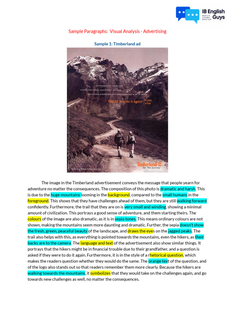 2 - Advertisement Visual Analysis Student Samples | PDF | Cats | Image