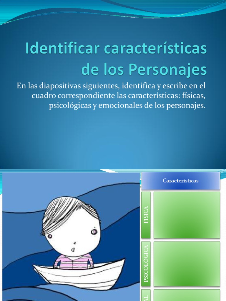 Identificar características de Personajes
