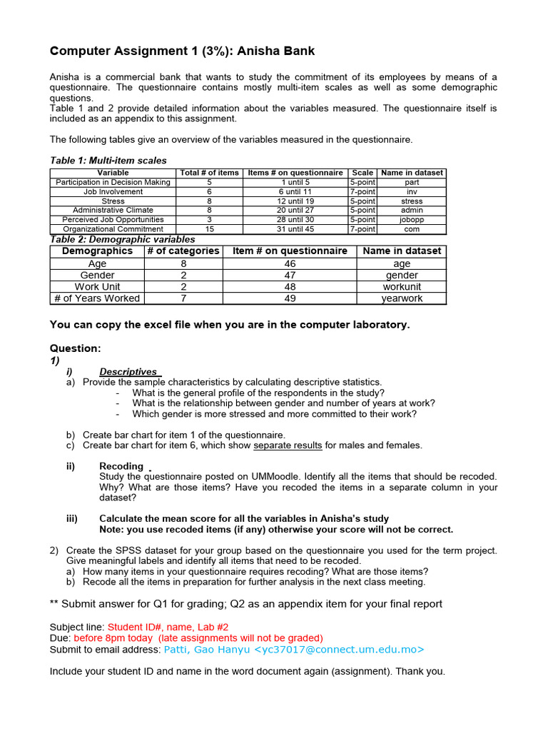 2023 Lab Assignment1 | Download Free PDF | Questionnaire