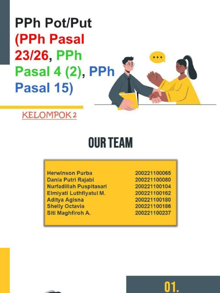 PPH Pot Put PPH Pasal 23 26 PPH Pasal 4 2 PPH Pasal 15 Kelompok 2 | PDF