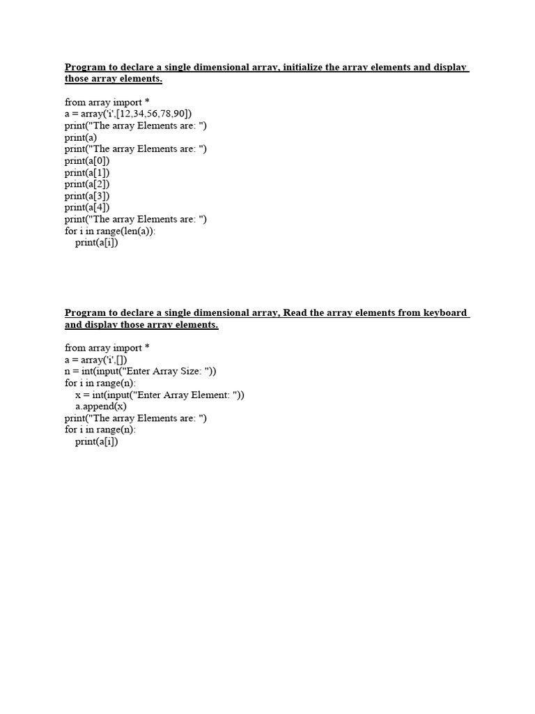Matrix Programs | Download Free PDF | Matrix (Mathematics) | Functions And Mappings