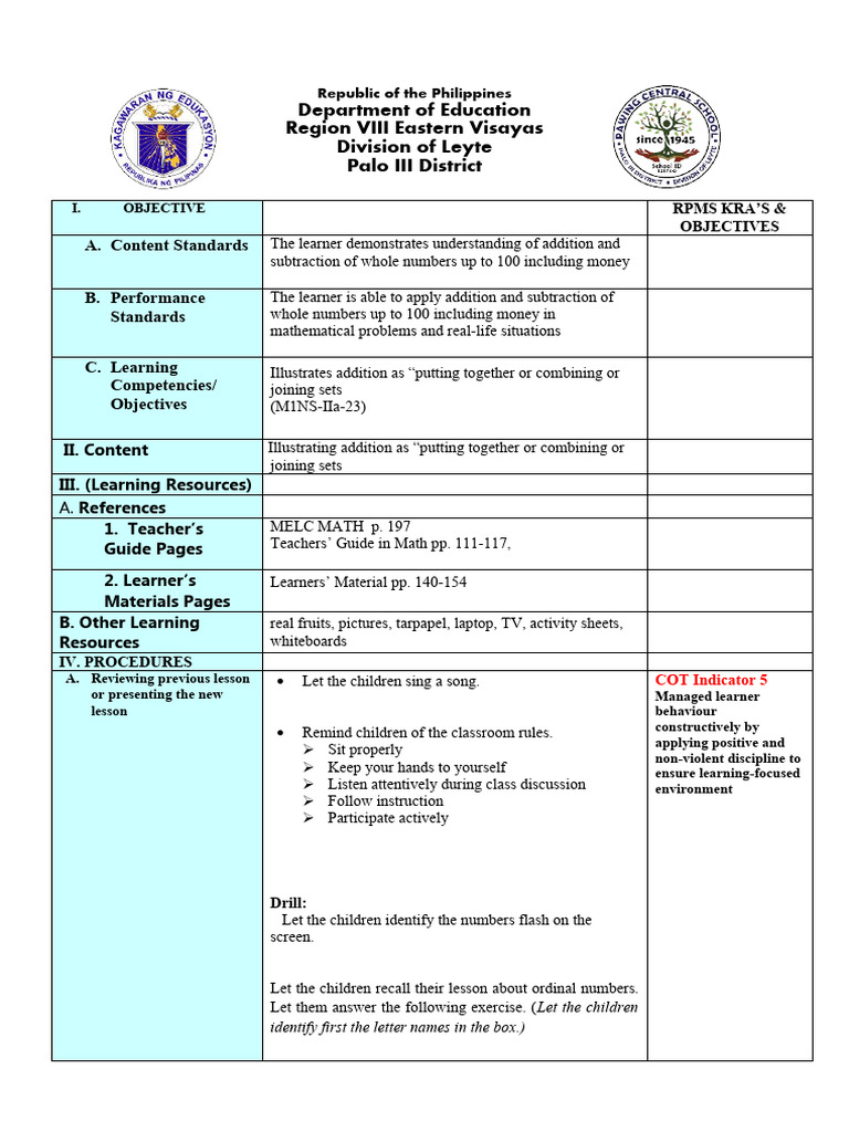 Co 2nd Quarter Math LP | PDF | Learning | Curriculum