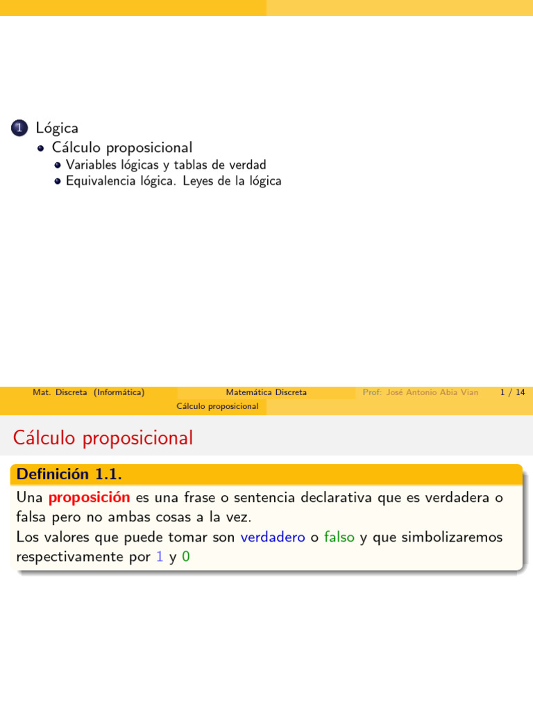Introducción al Cálculo Proposicional | PDF | Proposición | Gramática