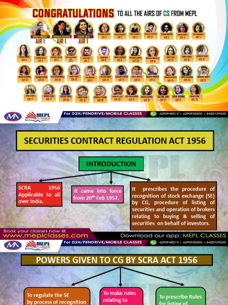 SLCM Marathon Notes | PDF | Securities (Finance) | Stocks