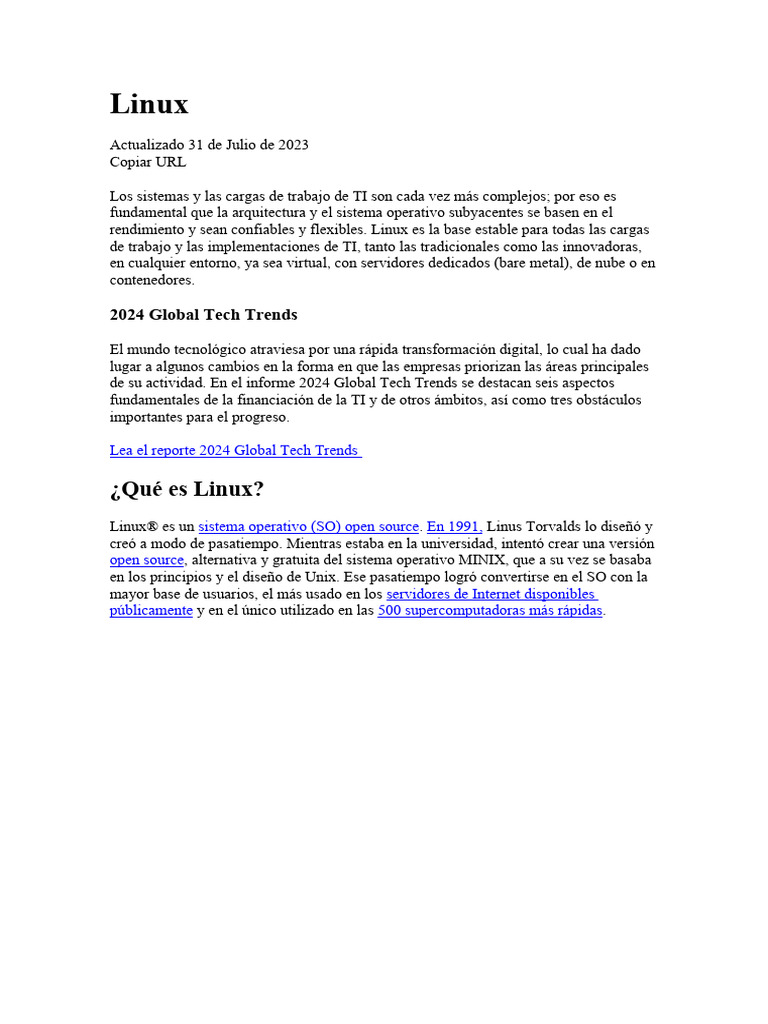 Linux 2024 | PDF | Computación en la nube | Software de la aplicacion
