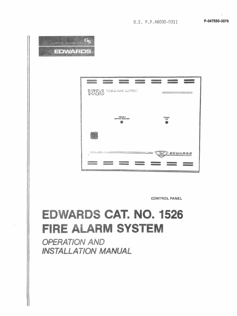 Edwards 1526 Users Manual | PDF