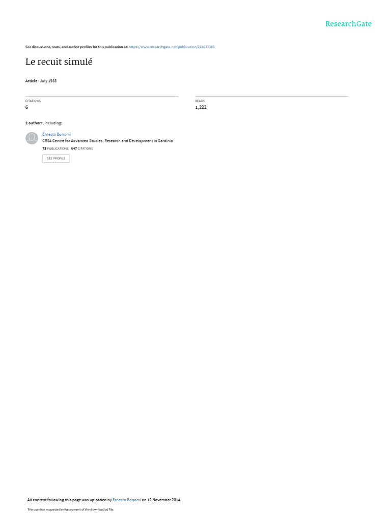 Le Recuit Simule | PDF | Science & Mathematics | Technology & Engineering