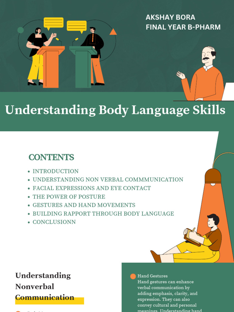 Mastering Body Language Skills | PDF | Nonverbal Communication | Body ...