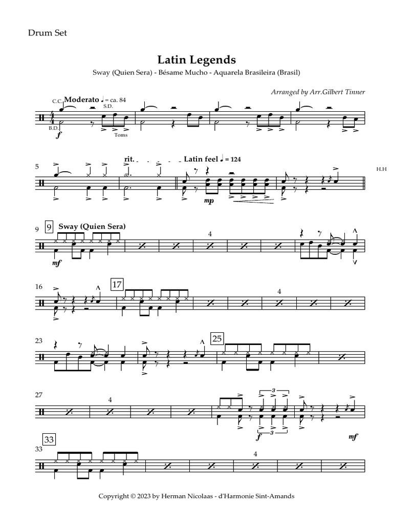 Latin Legends - Drum Set | PDF