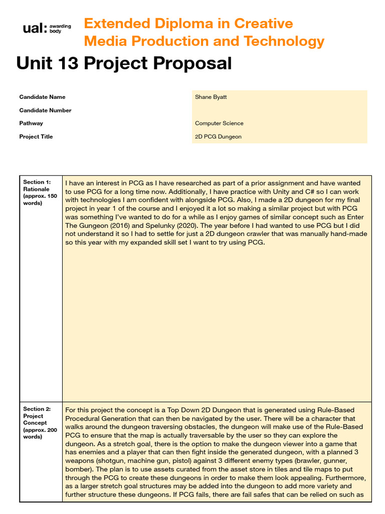 Project Proposal Template Extended Diploma | PDF | Computing | Computer Science
