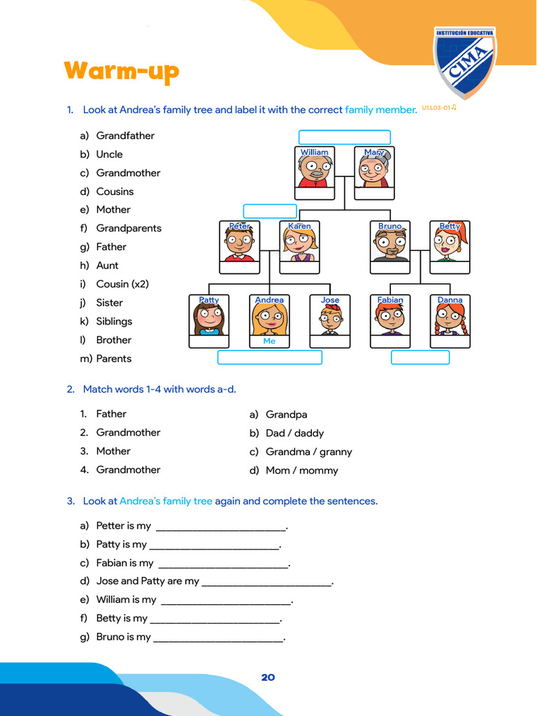 U1 - L3 - MY FAMILY | PDF | Grandparent | Human Development