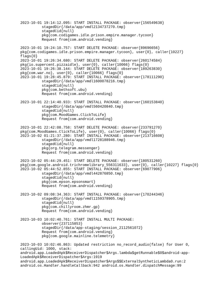 PM Debug Info | PDF | Android (Operating System) | Mobile Computers