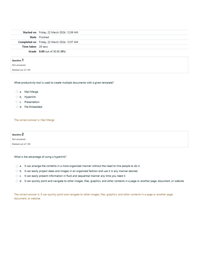 Summative Exam 2 - Attempt Review | PDF | Hyperlink | Image Editing