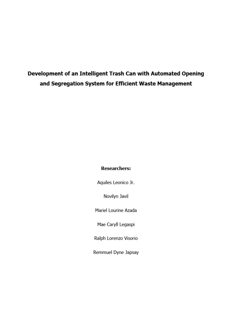 EcoSort Research | PDF | Waste Management | Waste