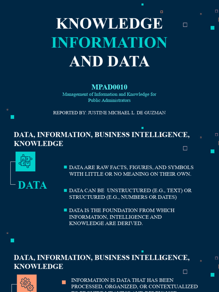 Mpad0010 Presentation - JM de Guzman | PDF | Knowledge | Tacit Knowledge