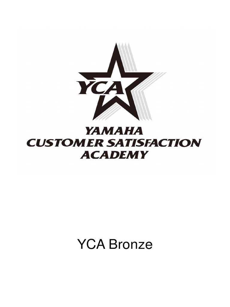 YCA-Bronce Yamaha Customer Satisfaction Academy | PDF | Cliente | La ...