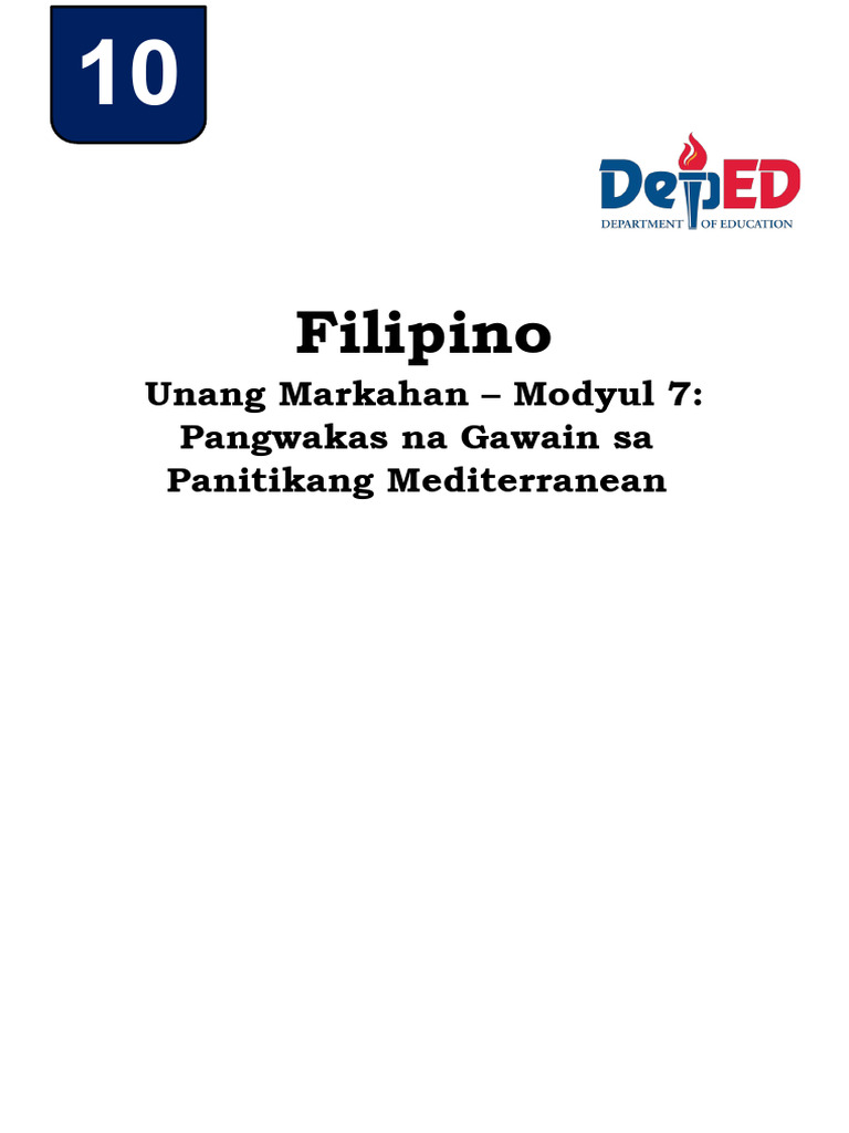 Baitang 10 Modyul 7 Final Word | PDF