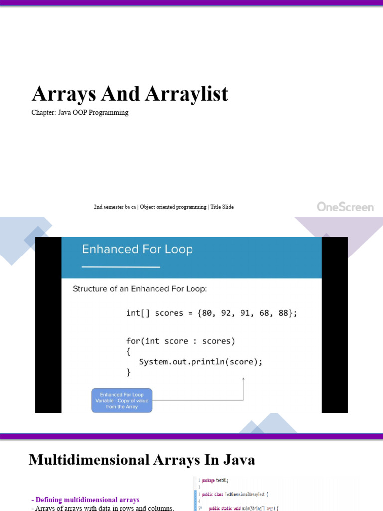 Lec 9 Arrays and ArrayList | PDF | Parameter (Computer Programming ... Lec 9 Arrays and ArrayList | PDF | Parameter (Computer Programming ...