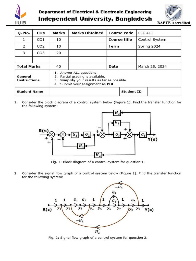 EEE411 - Spr24 - Assg | PDF | Technology & Engineering