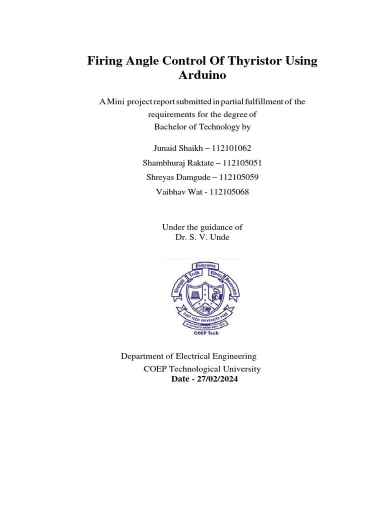 Miniproject | PDF | Rectifier | Alternating Current