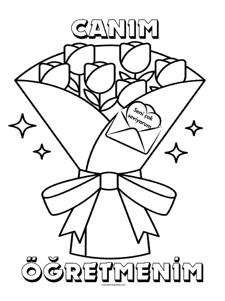 Ogretmenler Gunu Boyama Sayfasi | PDF