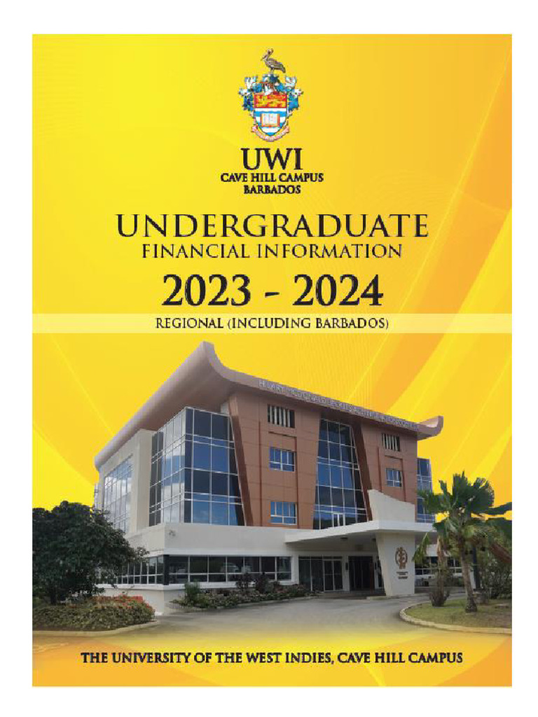 UWI Undergraduate Fees 2023-2024 | PDF | Caribbean