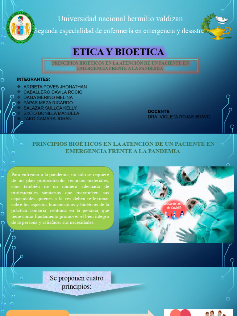 PRINCIPIOS BIOETICOS Grupo 2 | PDF | Bioética PRINCIPIOS BIOETICOS Grupo 2 | PDF | Bioética