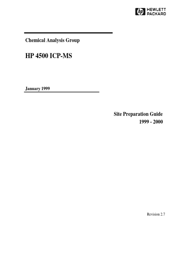 HP 4500 Icp-Ms | PDF | Ac Power Plugs And Sockets | Electricity