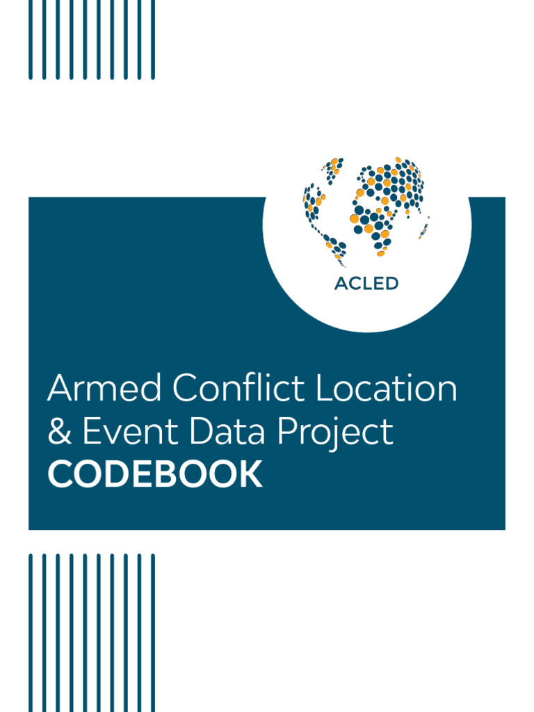 ACLED Codebook 2023 | PDF | Chemical Warfare | Improvised Explosive Device