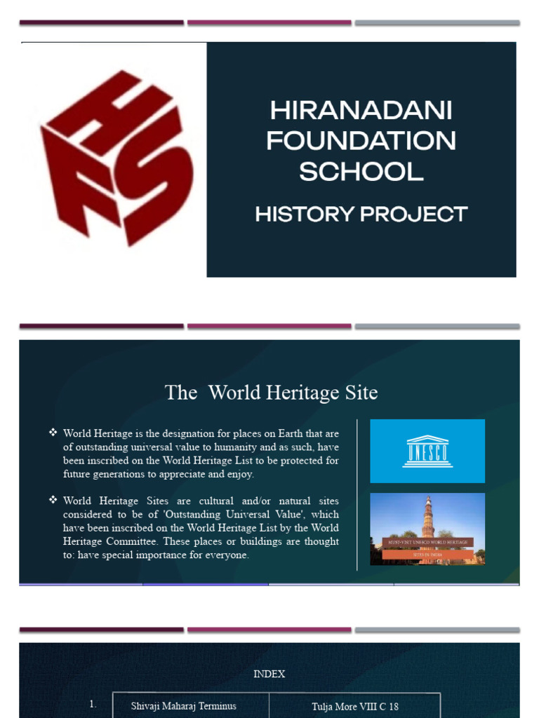 History Project | PDF | World Heritage Site