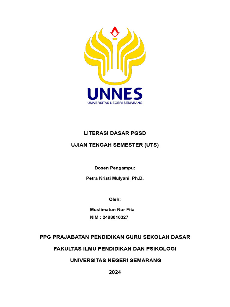 Uts Literasi Dasar Fix | PDF