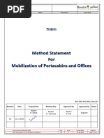 Mobilization Plan | PDF | Project Management | General Contractor