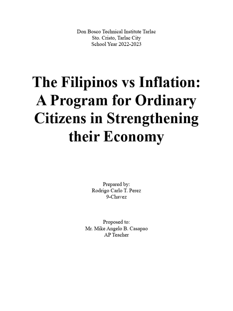 Ap Project | PDF | Inflation | Budget