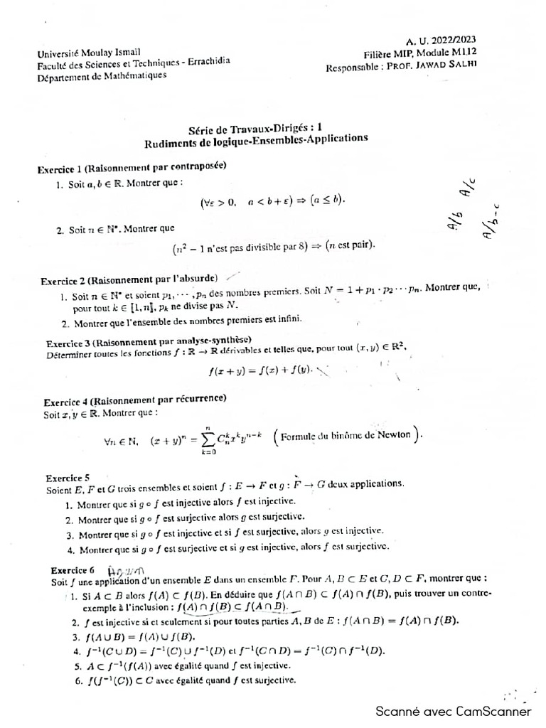 TDs 2023 Avec Correction | PDF