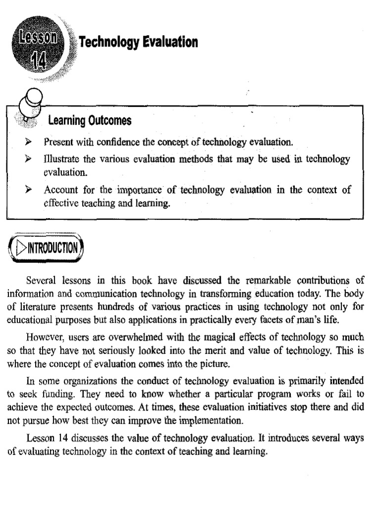 Technology Evaluation | PDF