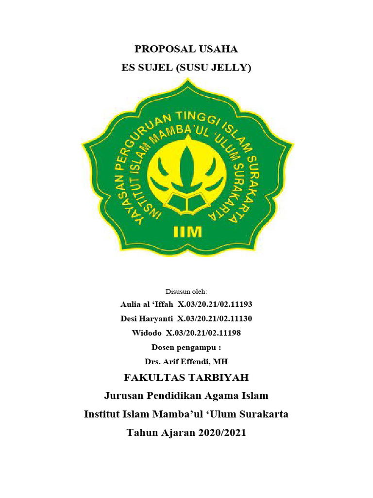 Proposal Usaha | PDF